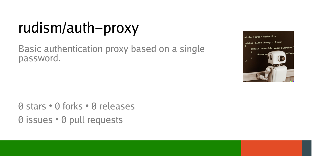 rudism/auth-proxy: Basic authentication proxy based on a single ...