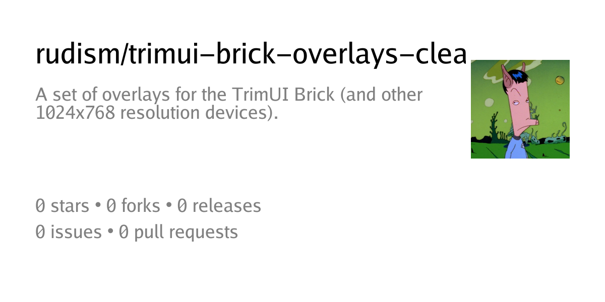 rudism/trimui-brick-overlays-clean: A set of overlays for the TrimUI ...